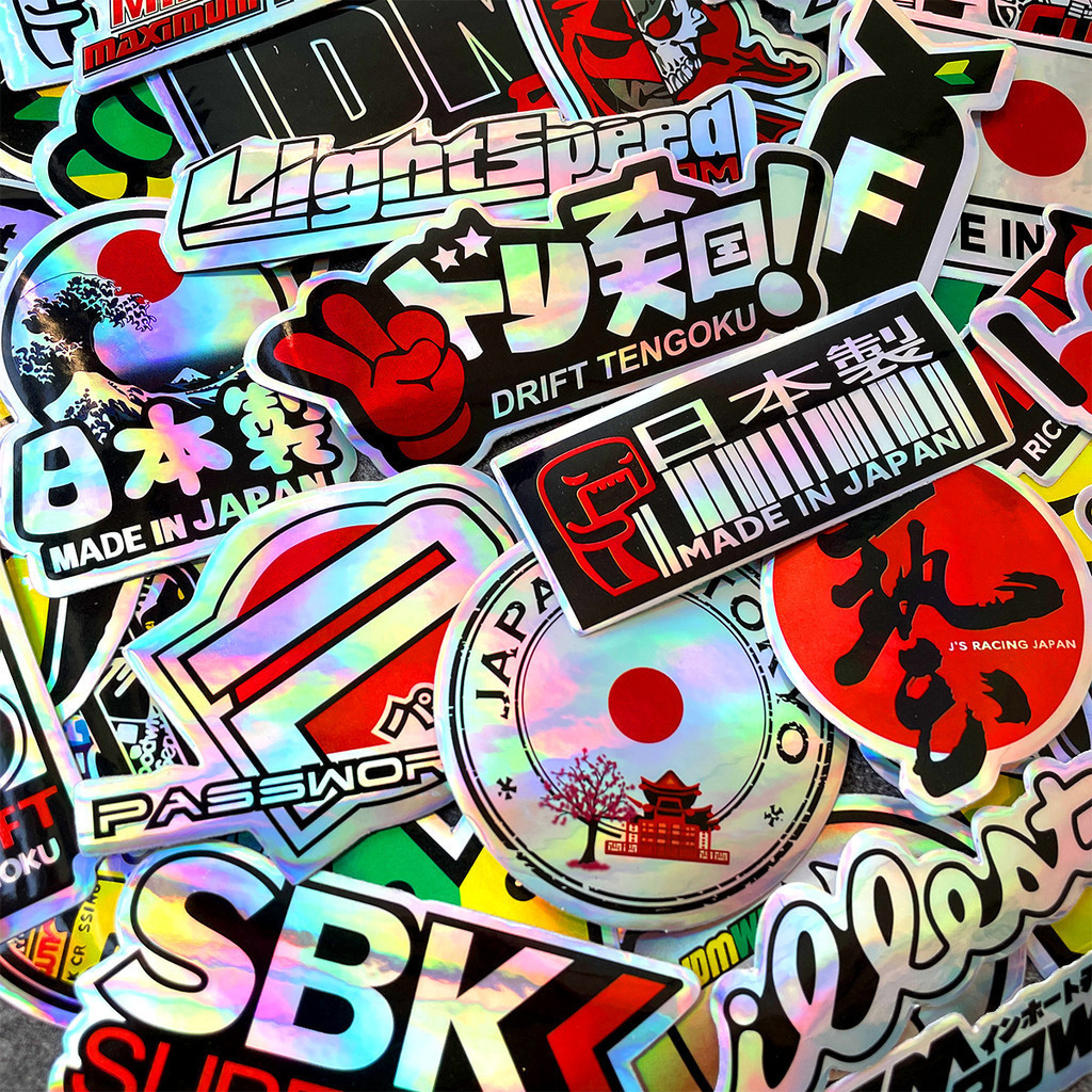 40PCS Mixed JDM Motorcycle Car Stickers Styling Decal | Shopee Philippines