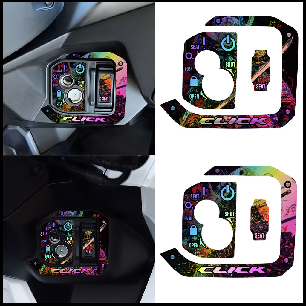 Click key panel sticker for honda click 125i v2 Laser full key cover ...