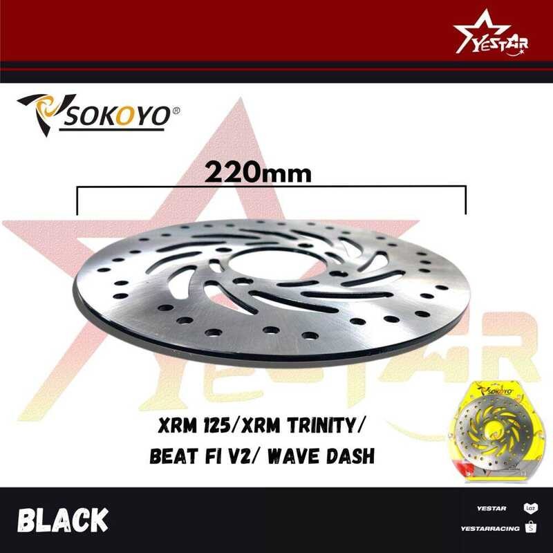 SK 1 Pc Lighten Front Disc Brake 220Mm 4 Lubang Para Sa 125 XRM Trinity ...