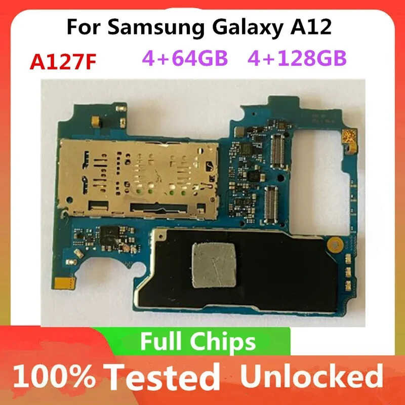 Sa Para Galaxy A12 A127f Motoard 64Gb 128Gb Unlocked Sm-A127f Full C ...