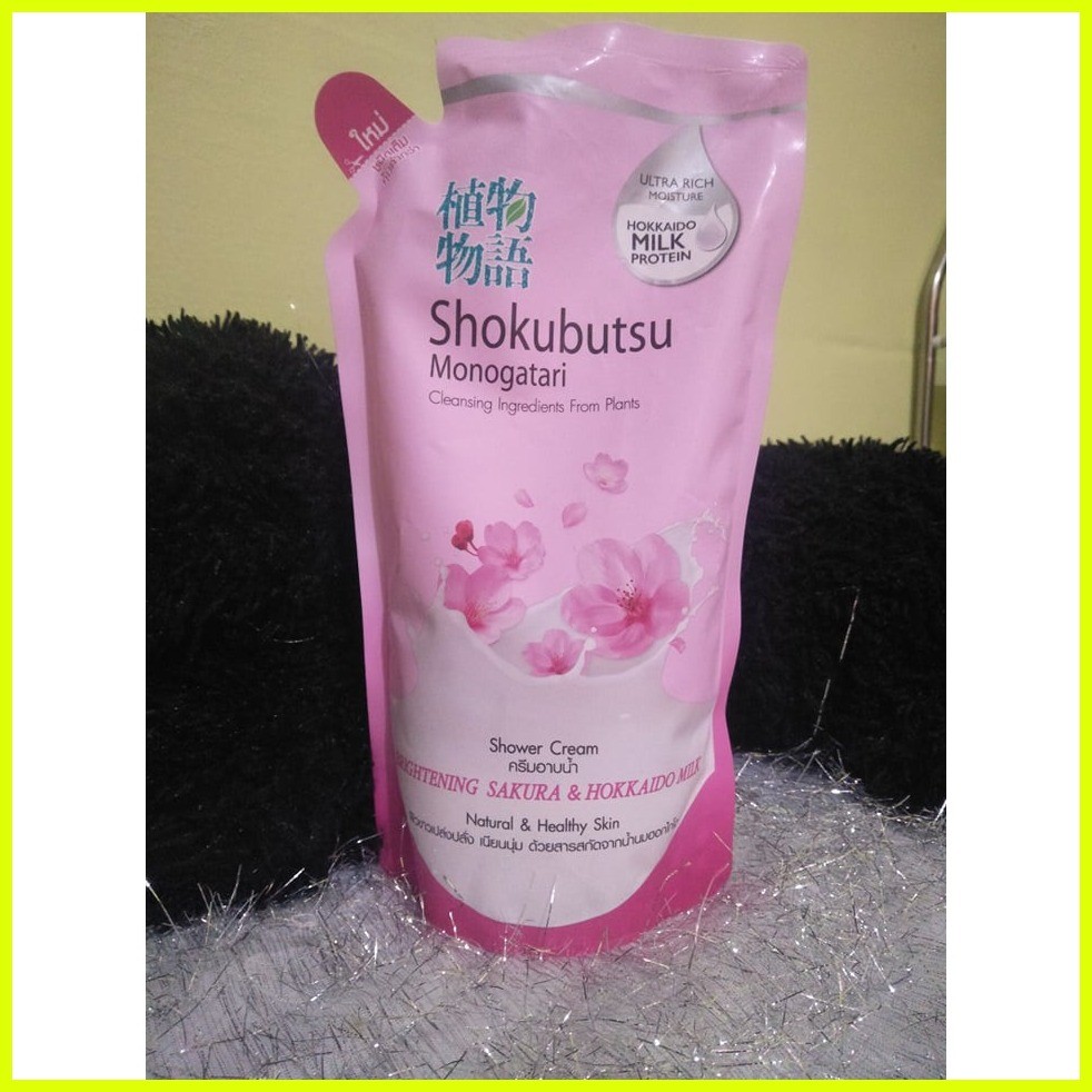 SHOKUBUTSU SAKURA SHOWER FOAM/SHOWER CREAM 600ML/500ML | Shopee Philippines