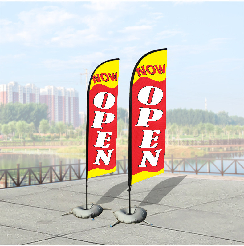 50*200cm Opening Shop Feather Flag Without Pole Club Advertising ...