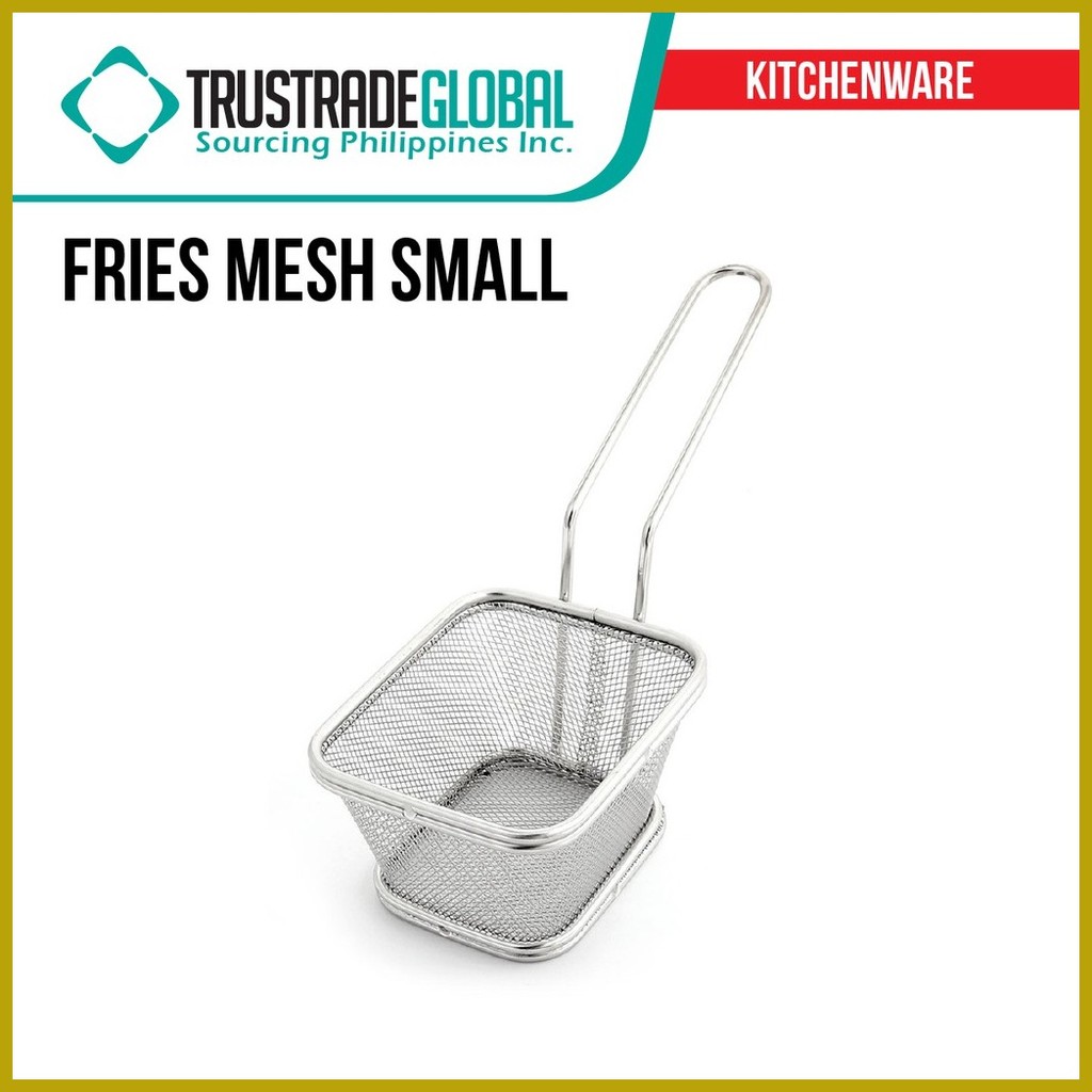 ⊕ Fry Mesh For Fries Mojos / Strainer (Small) for Stylish Presentation ...