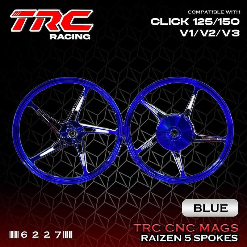 TRC CNC Mags Raizen 5 Spokes 1.4 x 17 Malaysian Concept Honda Click v1 ...