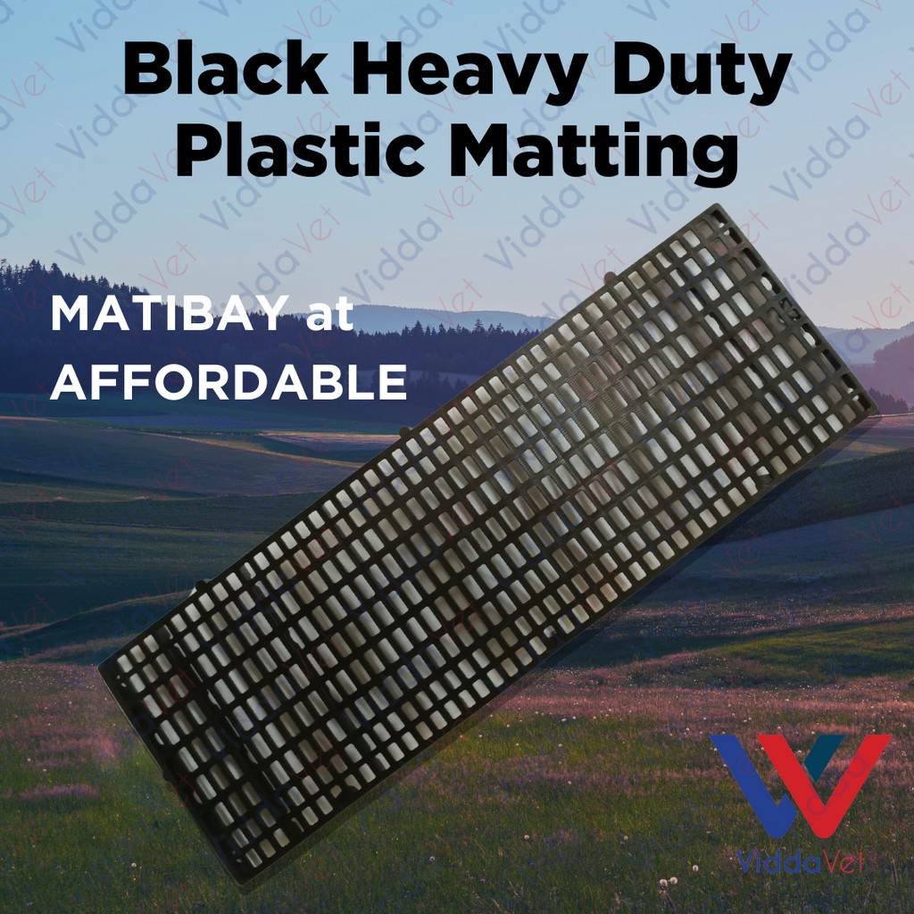 Premium 1x3 Black Mattings for Animal Comfort dog plastic matting with ...