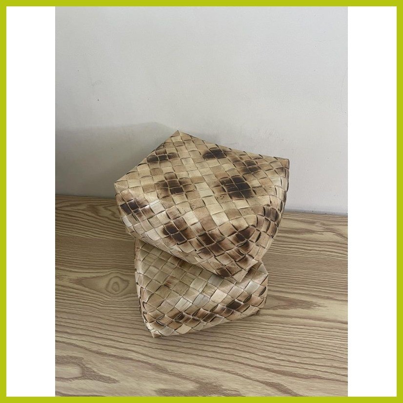 Bayong Box Tampipi 7x8x4 bayong gift box burn finished | Shopee Philippines