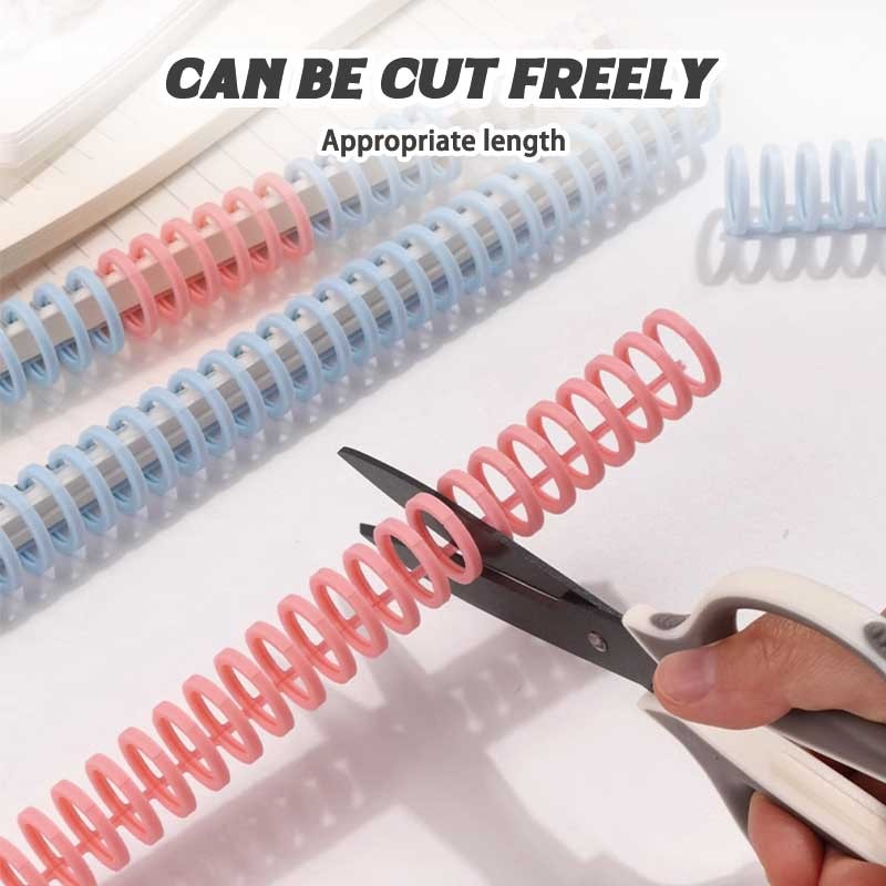 34 Hole Loose Leaf Ring Mixed Color 3:1 Binding Strip DIY Folder Buckle ...