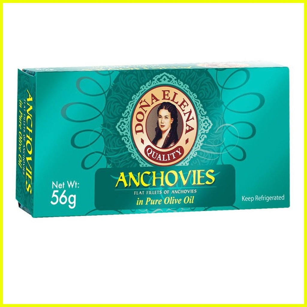 ♨ ♝ Dona Elena Anchovies in Pure Olive Oil 56g | Shopee Philippines