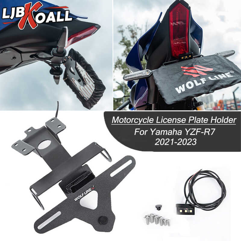 Yzf-R7 License Plate Holder Bracket Motorcycle Rear Tail Tidy Fender ...