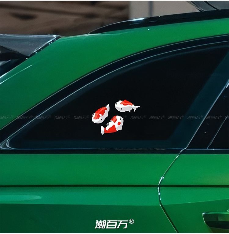 Body Car Sticker Set Three Lucky Small Decorative Stickers Good Luck ...