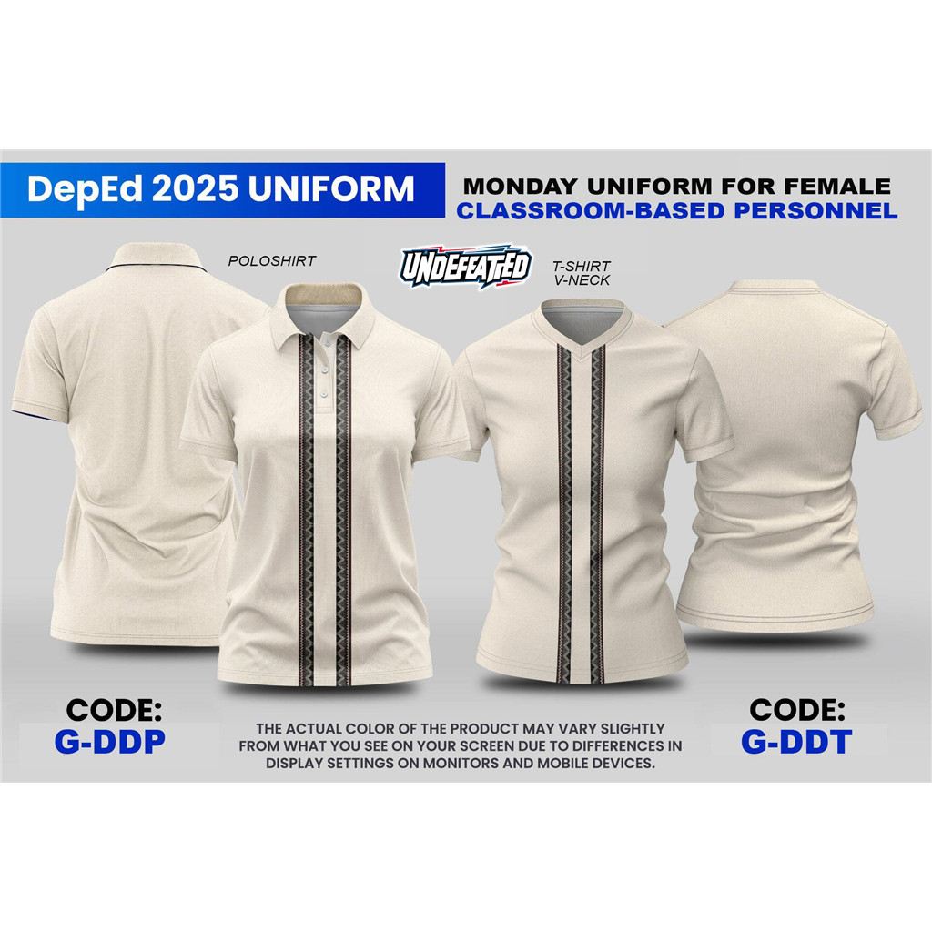 2025 NEW DEPED UNIFORMS MONDAY UNIFORM FOR FEMALE CLASSROOM-BASED ...
