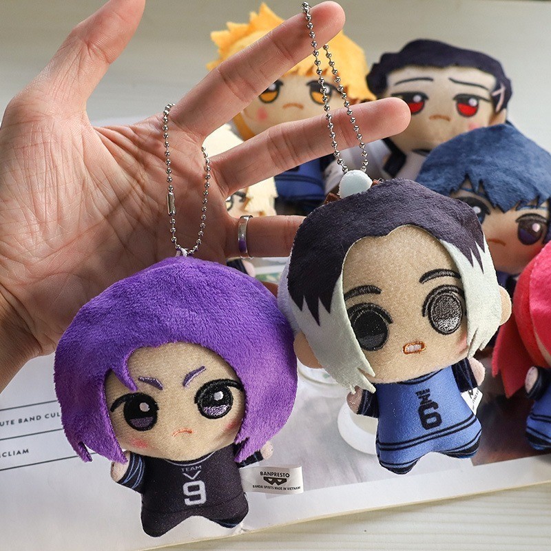 10cm Blue Lock Plush Toy KeyChain Pendant Nagi Seishiro Chigiri Hyoma ...