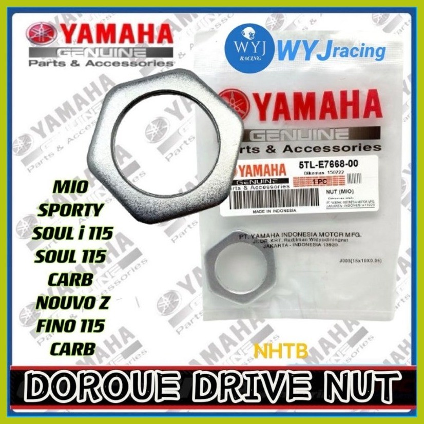 ∰ ♒ Torque Drive Nut Yamaha Genuine For Mio Sporty Mio Soul I 115 Mio ...