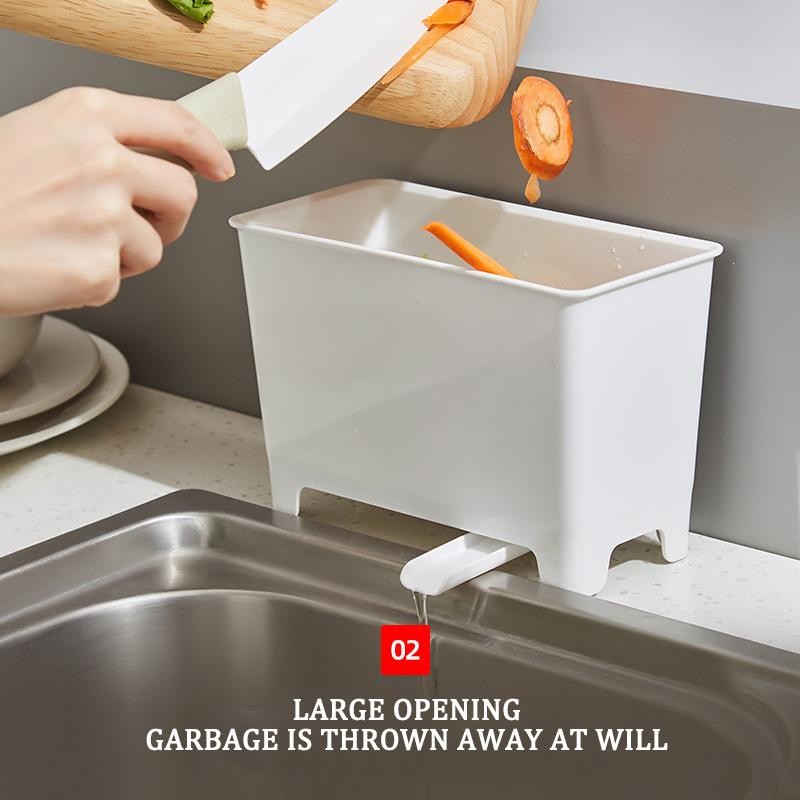 Kitchen Drainable Trash Bin Sink Kitchen Residue Drain Bin Food Residue ...