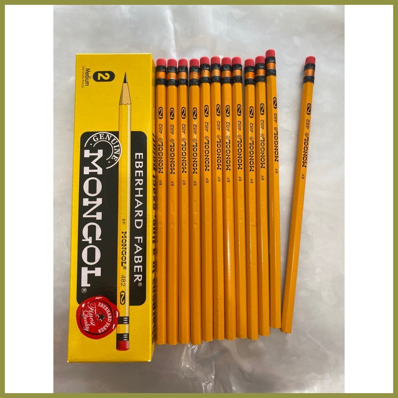 Mongol #2 Regular and Mongol XL Jumbo genuine original 1 dozen per box ...