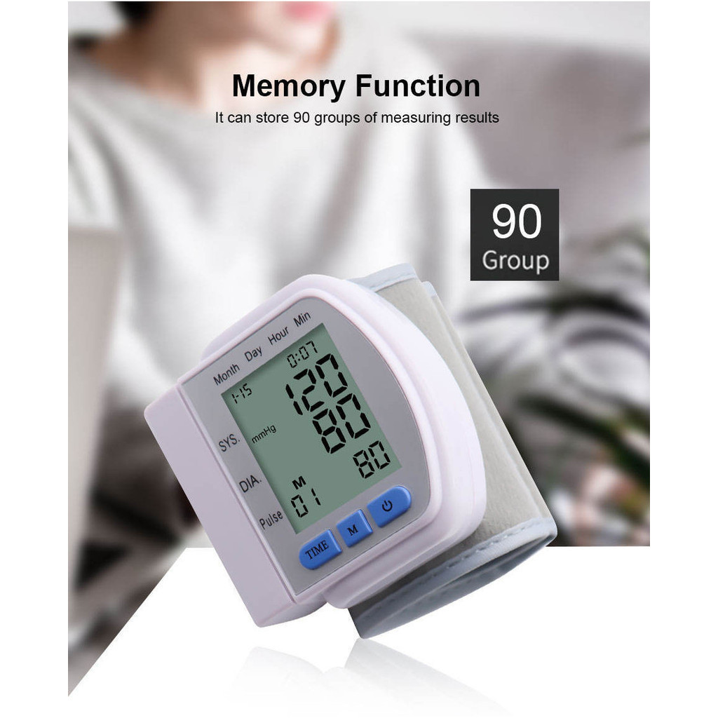 Automatic Digital Tensiometre Electric Sphygmomanometer Wrist Hine ...