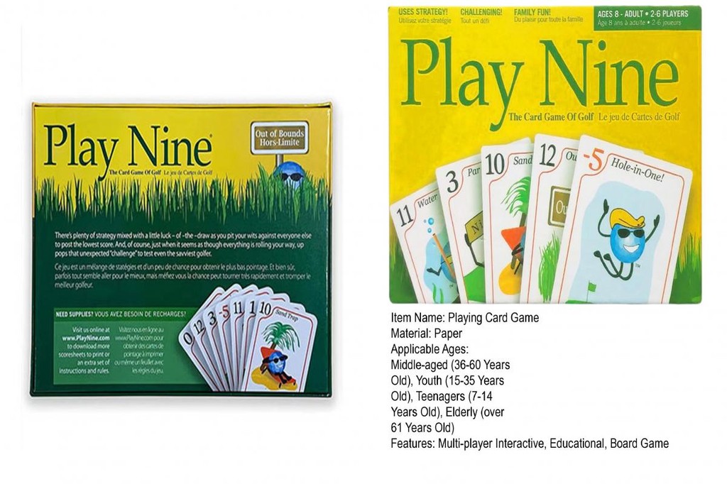 XPS Paper Playing Card Portable Playing Card Fun Golf Theme Playing ...