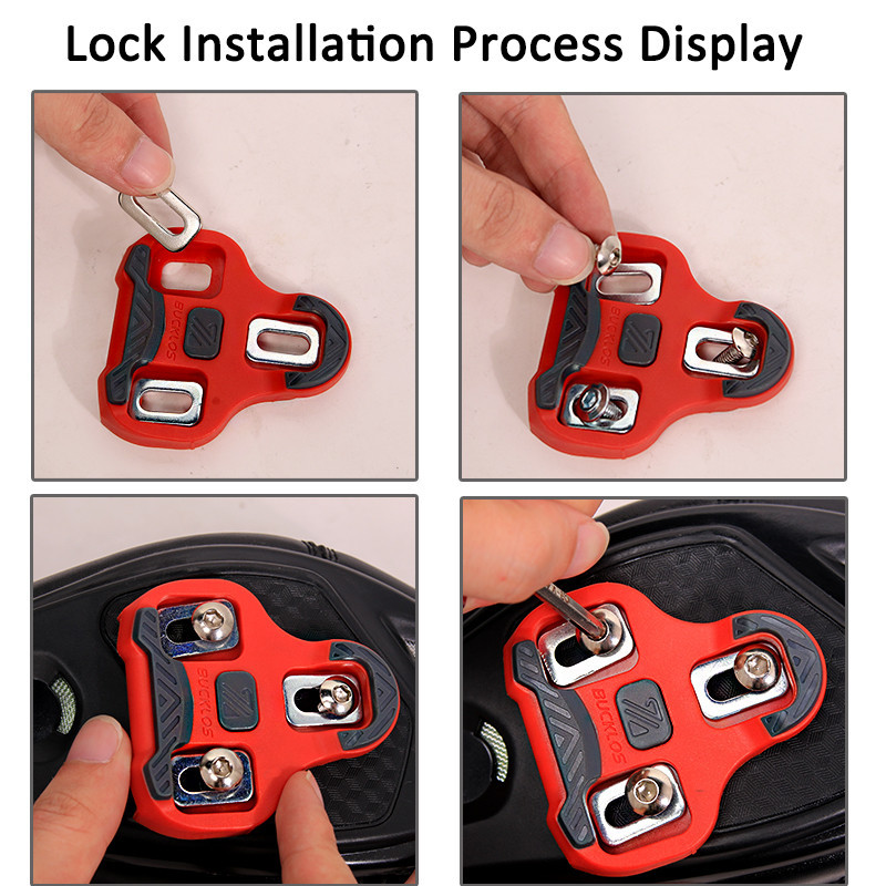 BUCKLOS LOOK KEO Cleat Attachment Road Bike Anti-Slip 0/4.5/9° Cleats ...