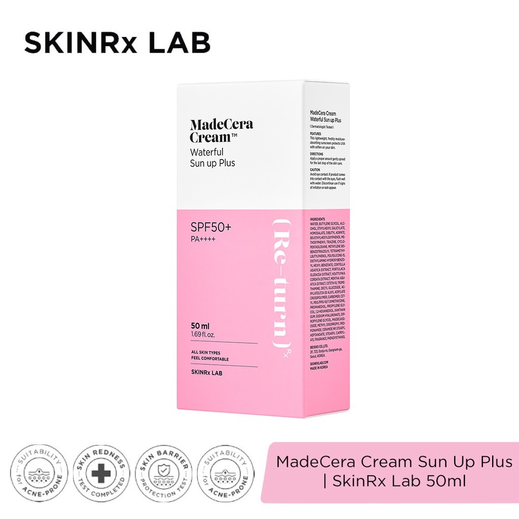 MadeCera SkinRx Lab Cream Waterful Sun Up Plus SPF 50 PA+++ 50ml ...