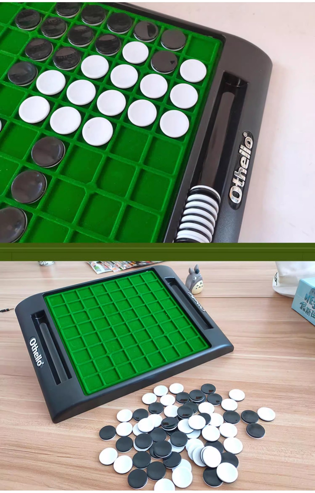 Bolong Othello Five-in-a-Row Reversi Flip Chess 3D Children's Board ...
