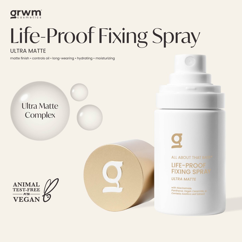 GRWM Cosmetics Life - Proof Ultra Matte Fixing Spray - 50ml | Shopee ...