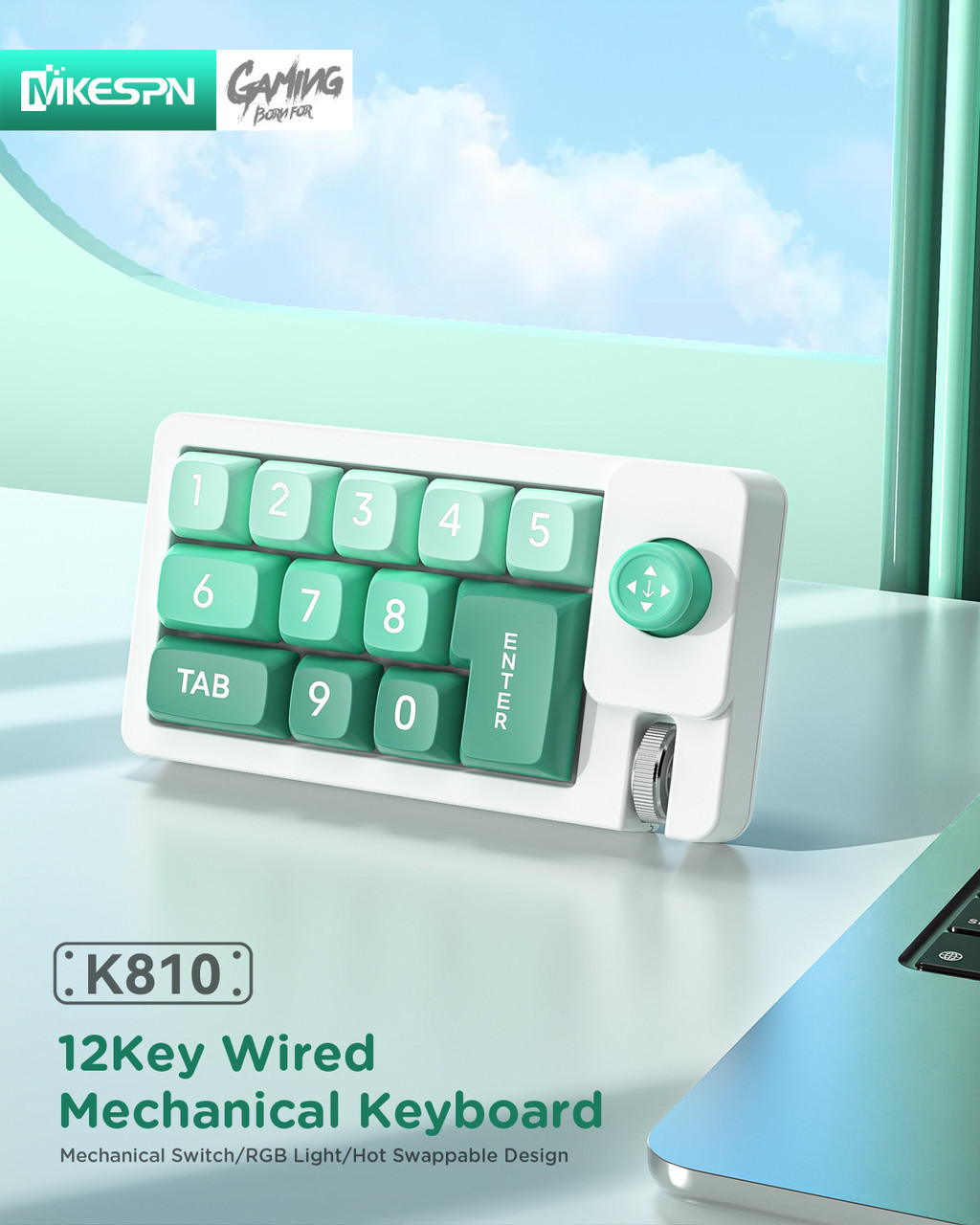 12-Key Mechanical Numeric keypad with Joystick & Scroll Wheel - Hot ...