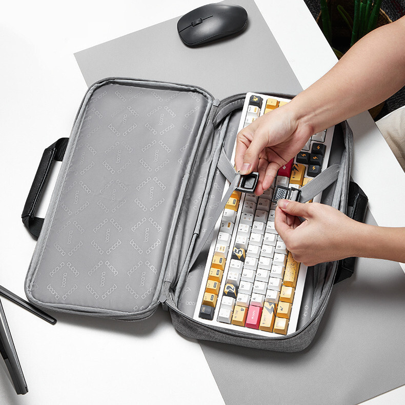 Keyboard and Mouse Protective Storage Bag in Black and Grey 33*15*5CM ...