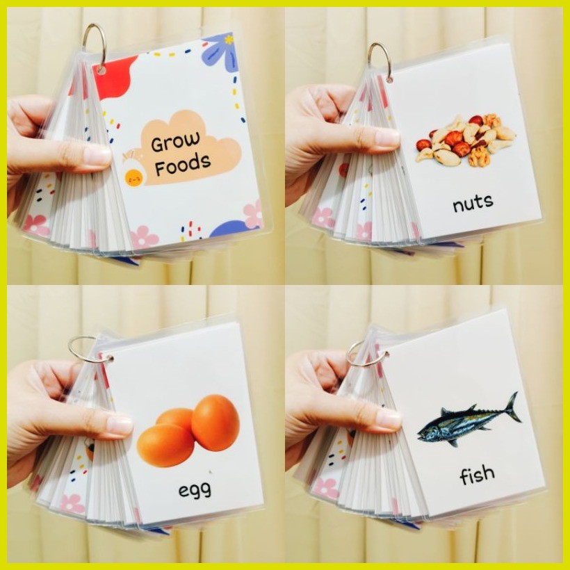 ♻ Go glow grow foods laminated flashcards | Shopee Philippines