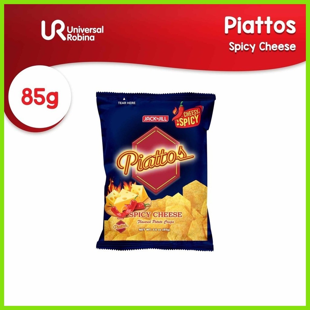 ۞ Piattos Spicy Cheese Flavored Potato Crisps 85g | Shopee Philippines
