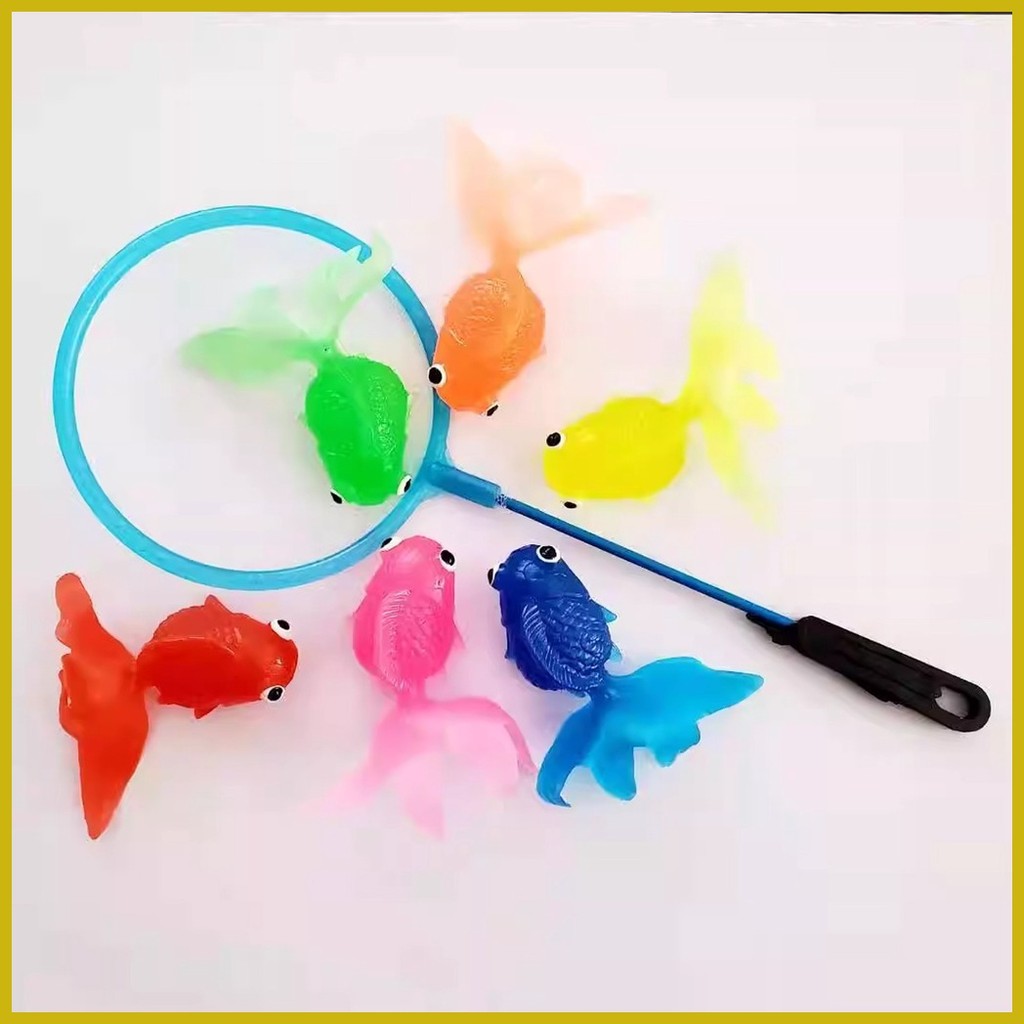 Toys Garden 10pcs Fishing Toys Fishing Game Goldfish Kids Fishing ...