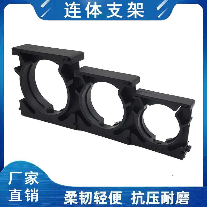 Plastikong corrugated PA66 nylon fixed seat pipe clamp maaaring spliced ...