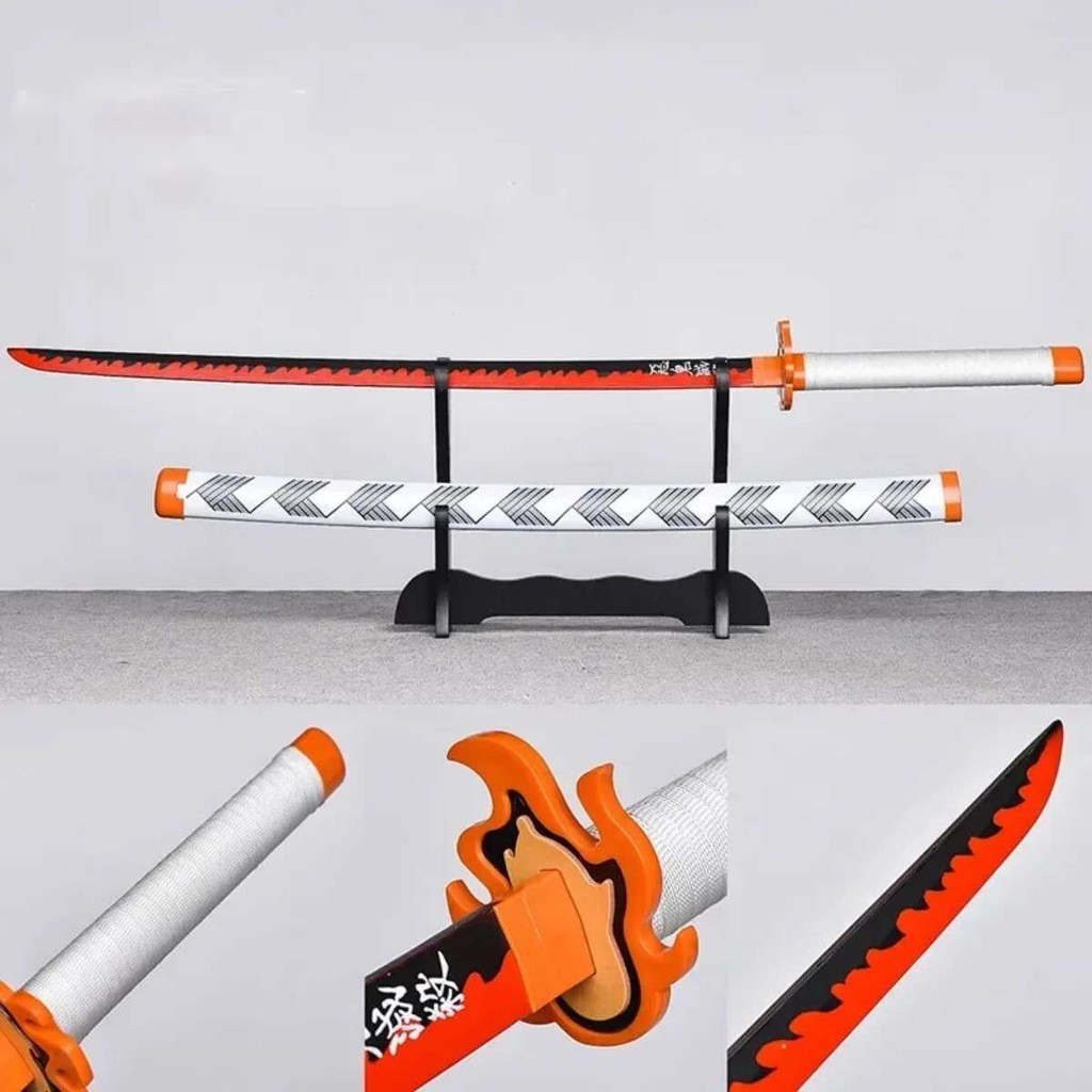 Katana 104CM Sword Cosplay Demon Slayer Anime Swords Tanjiro Agatsuma ...