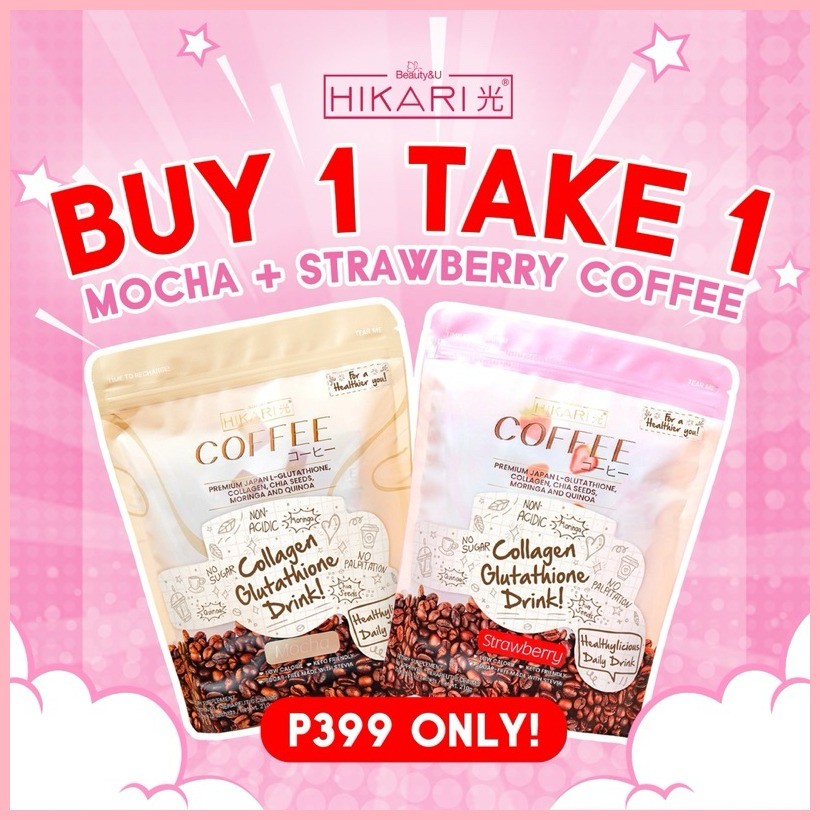 ⭐ [BUY 1 TAKE 1 PROMO] HIKARI HEALTHY DRINKS STRAWBERRY COFFEE | MOCHA ...