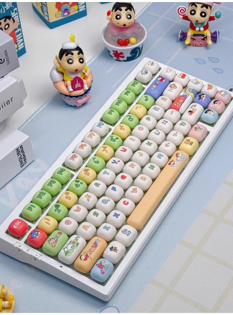 Crayon Shin-chan Keycap MOG Profile 140 Keys PBT Five-sided Dye ...