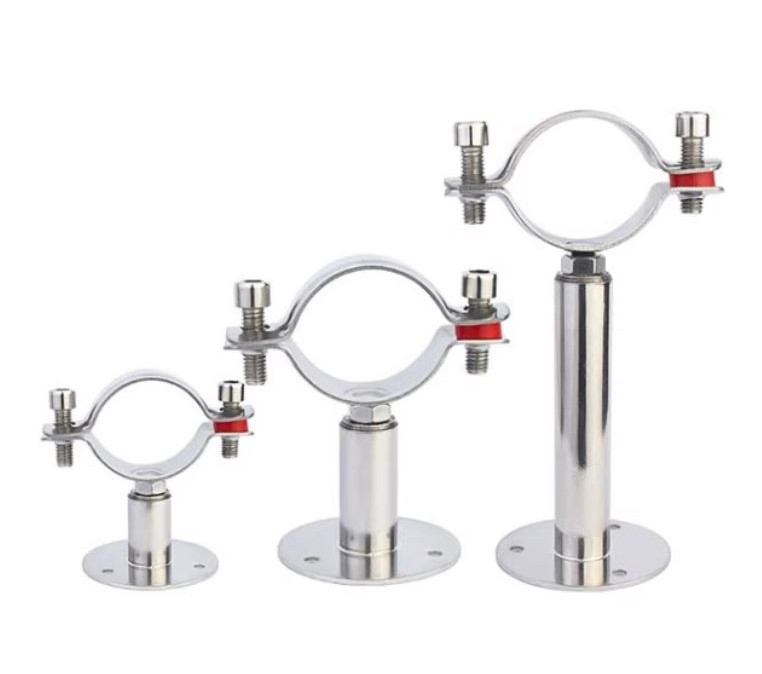 304 stainless steel pipe clamp fixed pipe bracket adjustable pipe clamp ...