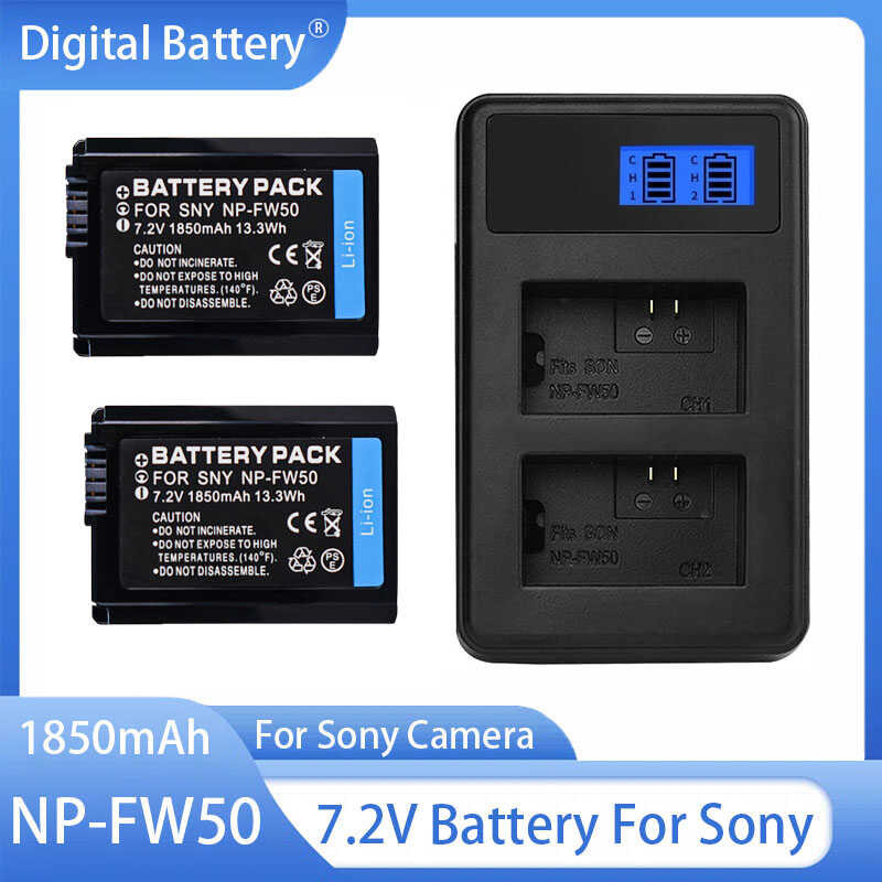 Li-On Np-Fw50 Battery Pack 1850Mah Rechargeable Battery For Sony Alpha ...