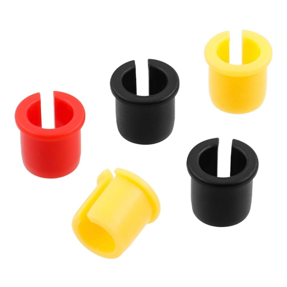 10PCS Durable Plastic Bike Valve Rim Adapter Black Yellow Red Bicycle ...