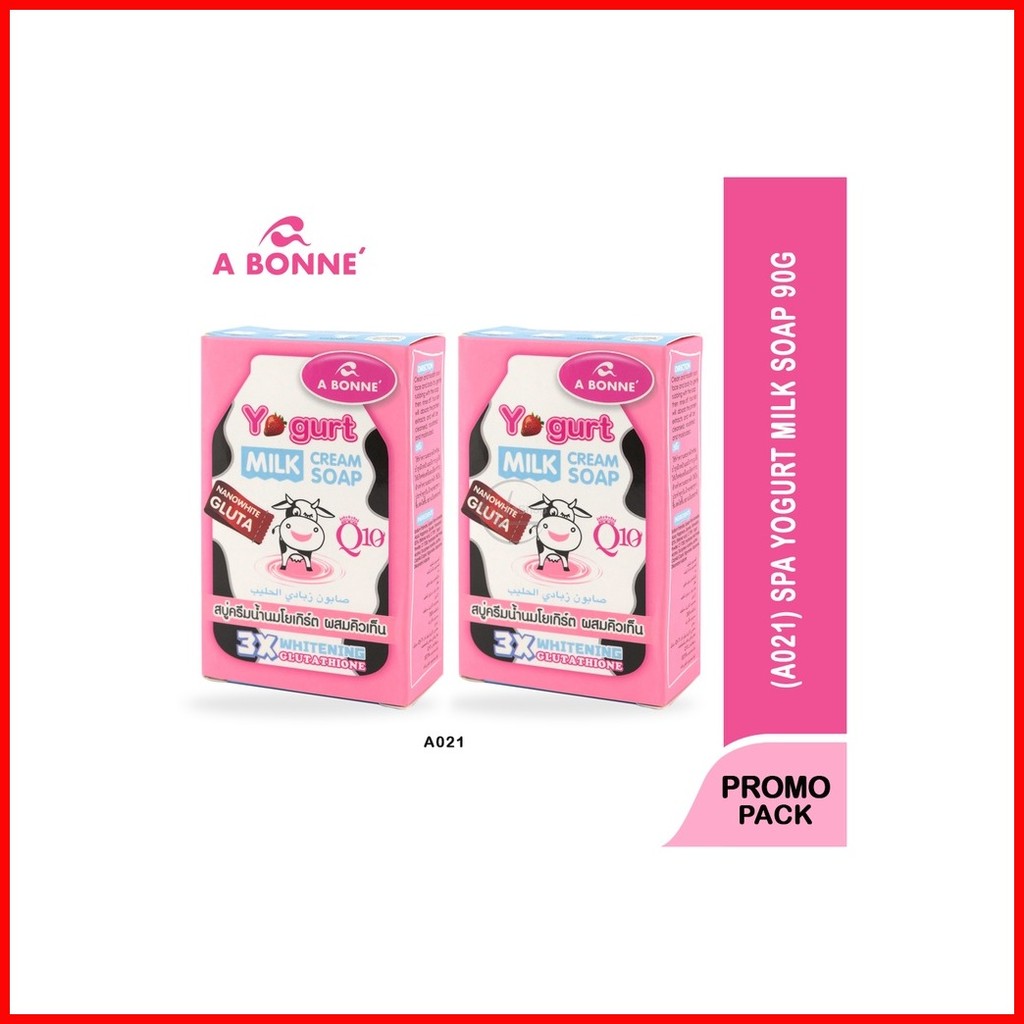 Abonne Milk Yogurt Creamy Soap 90g ( A021 " PACK BY 2'S " ) | Shopee Philippines