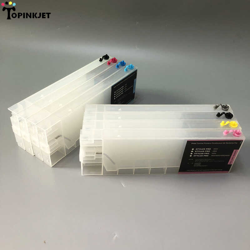 Kompatible 220Ml Sa Chip Para Sa Epson 4000 4400 4450 4800 4880 7600 ...
