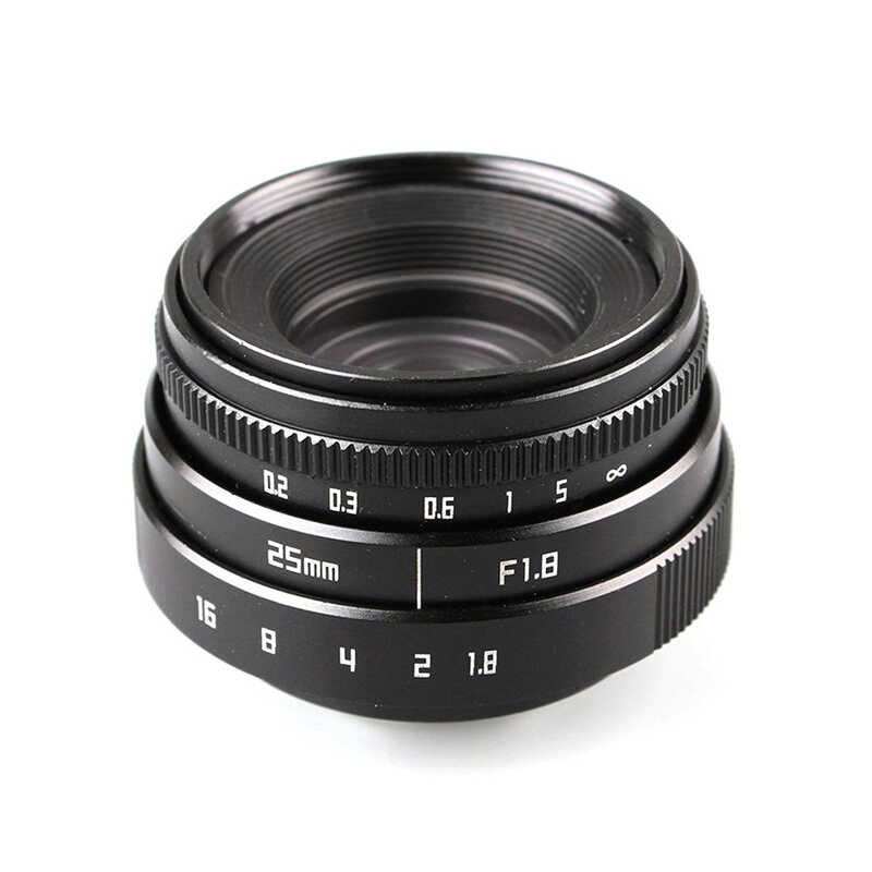25Mm F1.8 Aps-C Teion TV Lens CCTV Lens+Hood For Sony E Mount Nex-5T ...