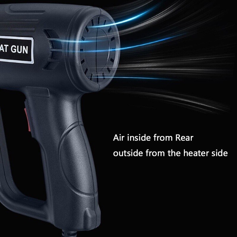 2000W Heat Gun Variable Temperature Advanced Electric Hot Air Gun Power ...