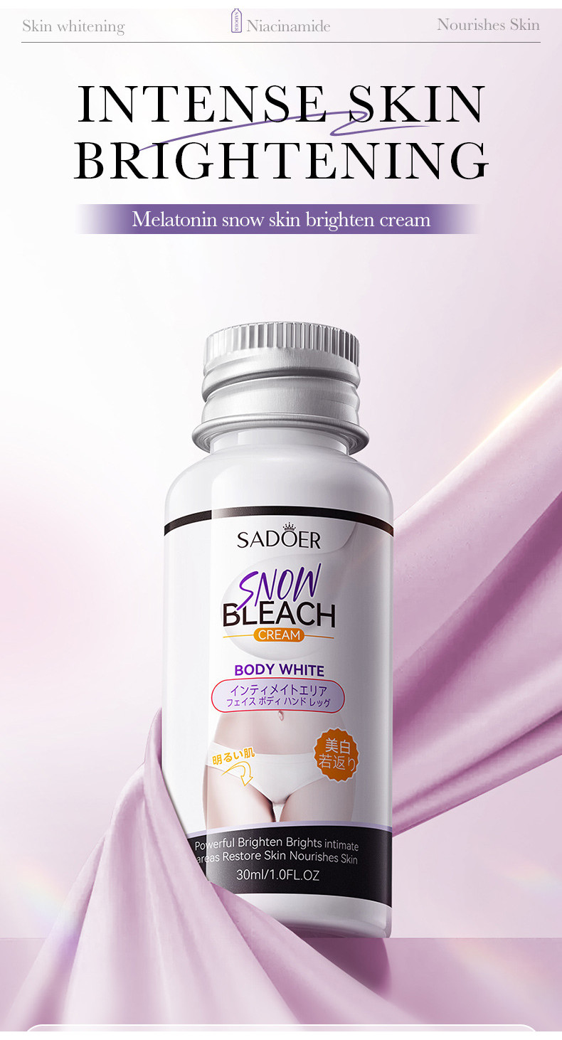 Body Armpit Whitening Cream 30ml Booster Whiten Dark Skin Armpit Legs ...