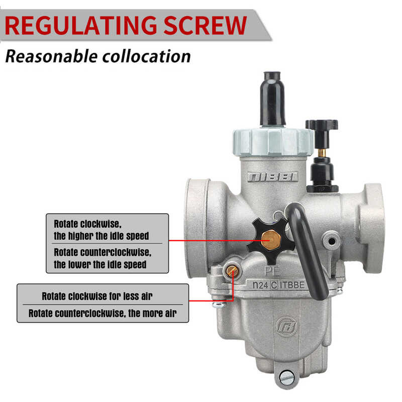 LY NIBBI 2T 4T Carburetor Pe19/22/24/26/28Mm Flange Motorcycle Engine With Carb Jets For YAMAHA ...