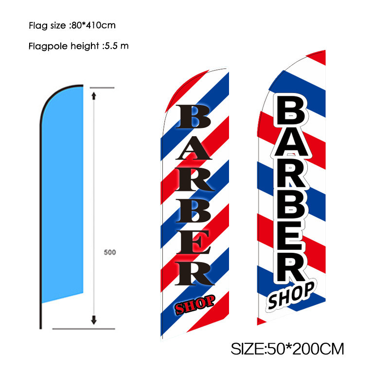 50*200cm Without Pole Barber Flag Club Advertising Decoration Custom ...