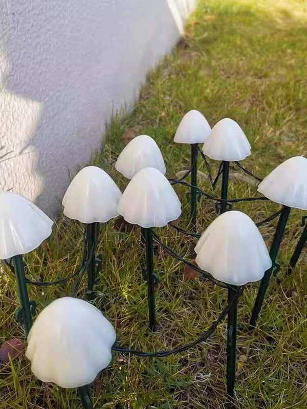 Ground insertion observation string LED mushroom creative solar starry ...
