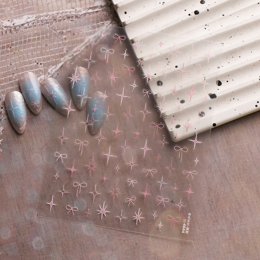 HAMA NAIL Nail Stickers Wholesale Summer Bow Ribbon Star Simple Nail ...