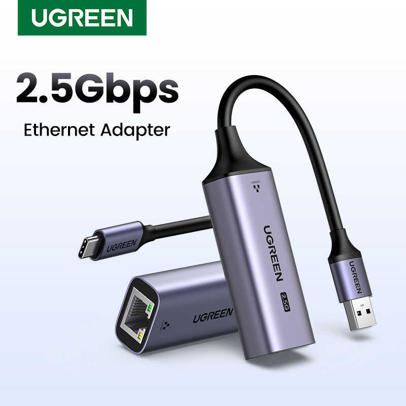 UGREEN USB Ethernet 2.5G 2500Mbps Usb3.0 Network Card For Laptop PC NAS ...