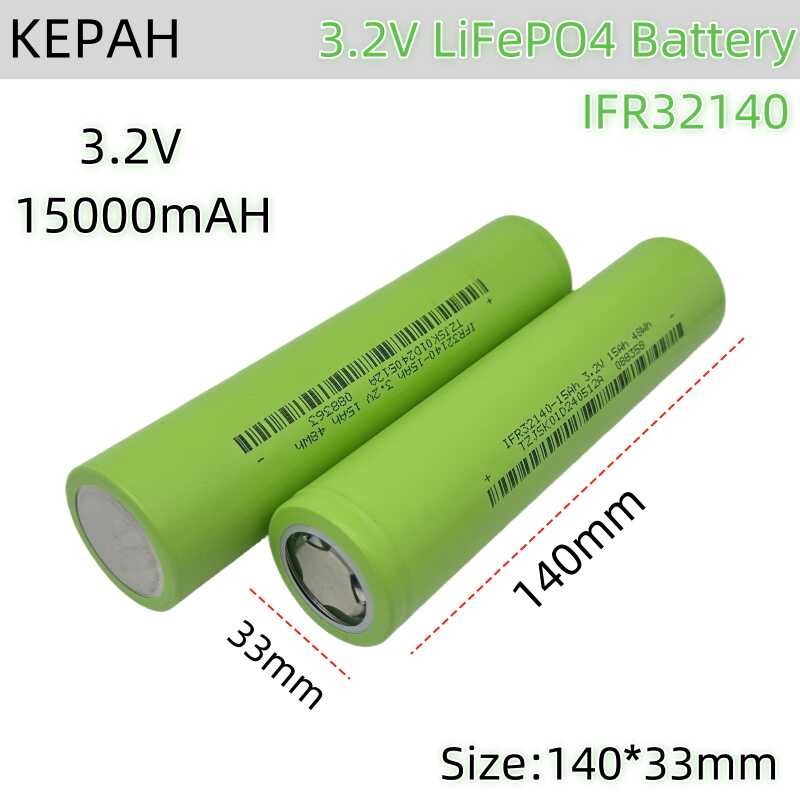 3.2V 6 32140 15Ah Lifepo4 Battery Cell Diy 4S 8S 12V 24V 36V Inverter ...