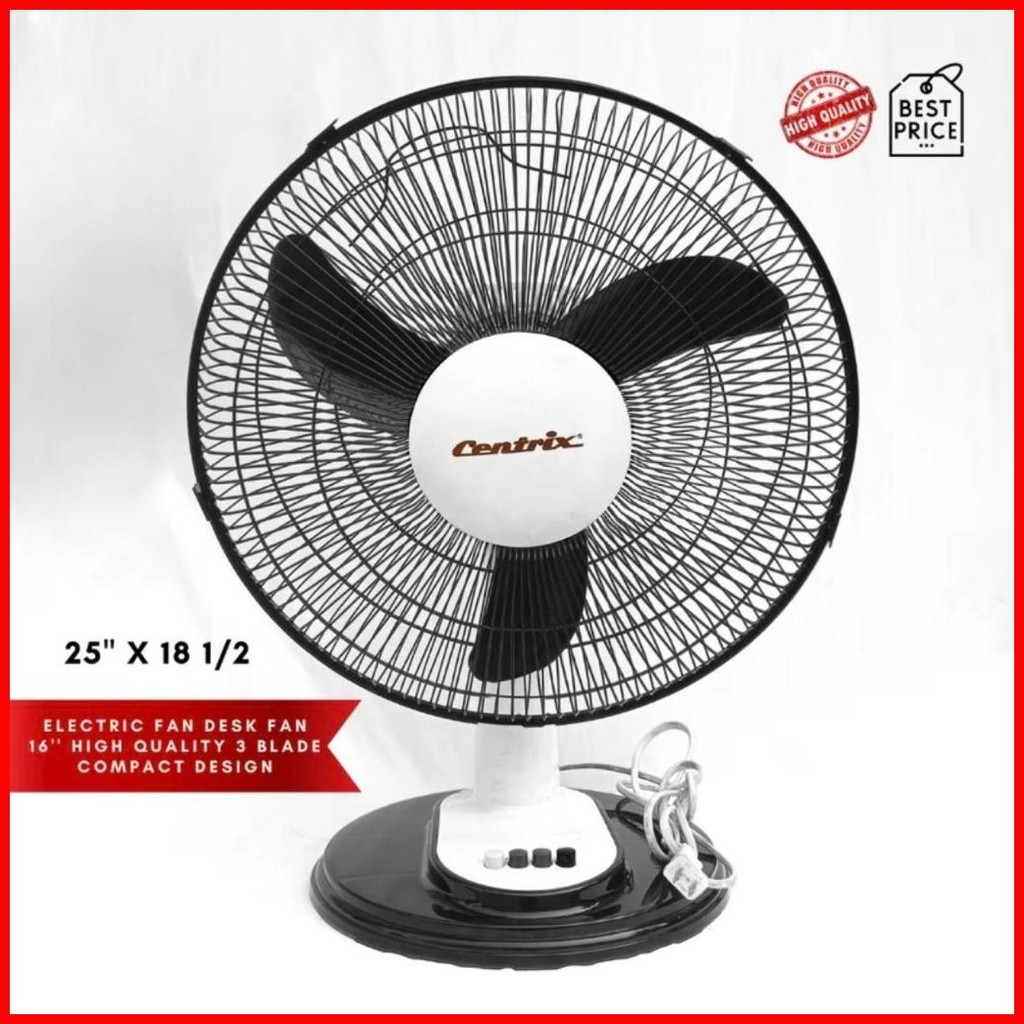 ♂ Centrix Desk Fan Portable 16-Inches Industrial Desk Fan High Quality ...