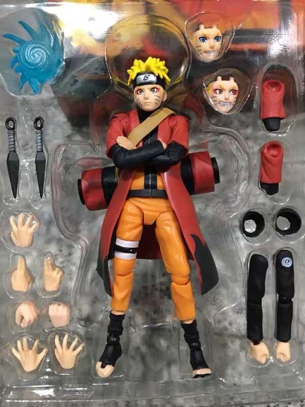 Anime figurine Naruto figurine SHF movable vortex Naruto 3rd generation ...